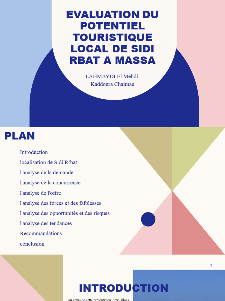 Evaluation Du Potentiel Touristique Local de Sidi Rbat | PDF | Tourisme ...
