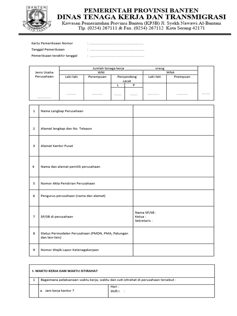 Kartu Pemeriksaan Baku Edit PDF