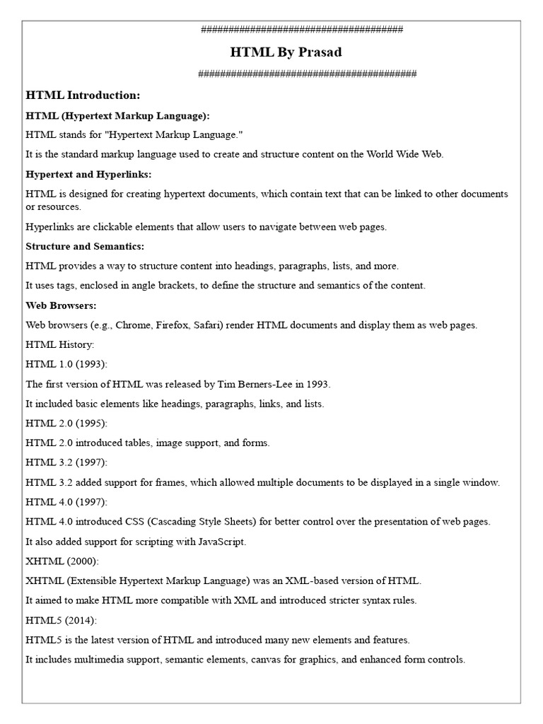 Html Pdf Html Html Element