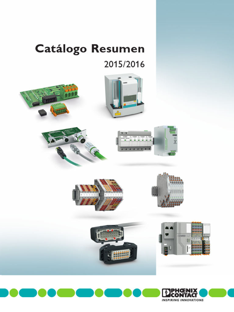 Catálogo-Resumen-PHOENIX CONTACT-2016 | PDF | Conector eléctrico | Tornillo