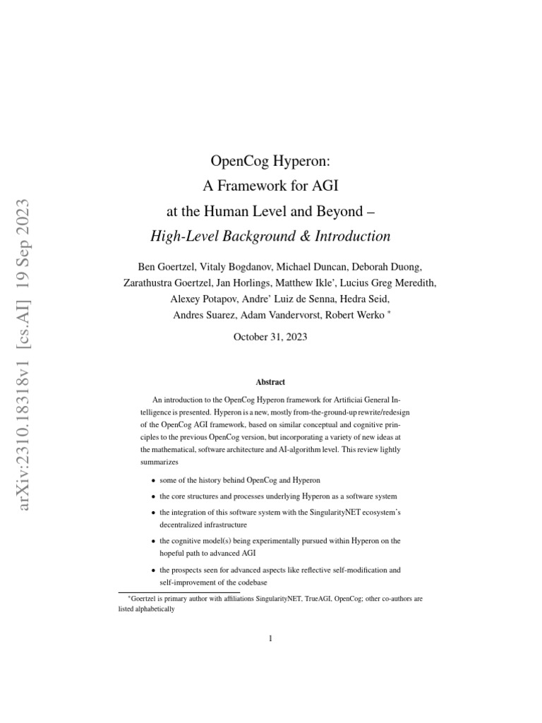 open cog | PDF | Artificial Intelligence | Intelligence (AI) & Semantics