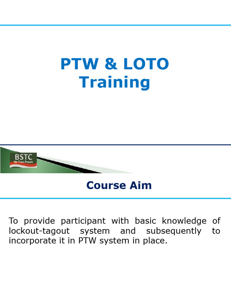 PTW LOTO-Training | PDF | Mechanical Engineering