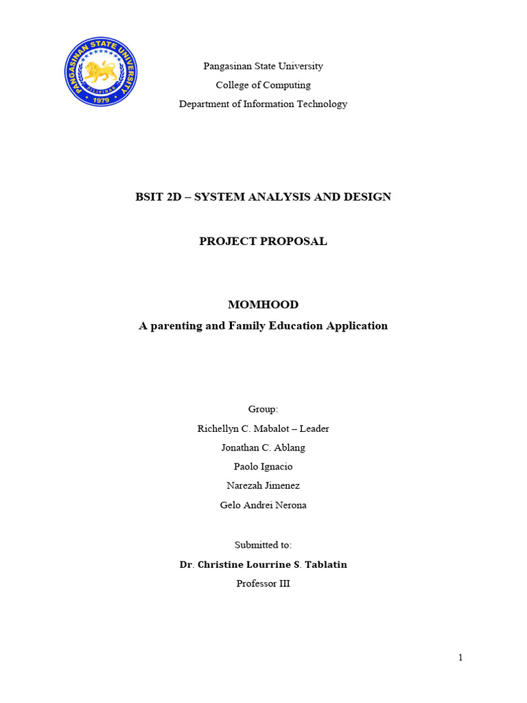 Sad 101 Project Proposal | PDF | Parenting | Adolescence