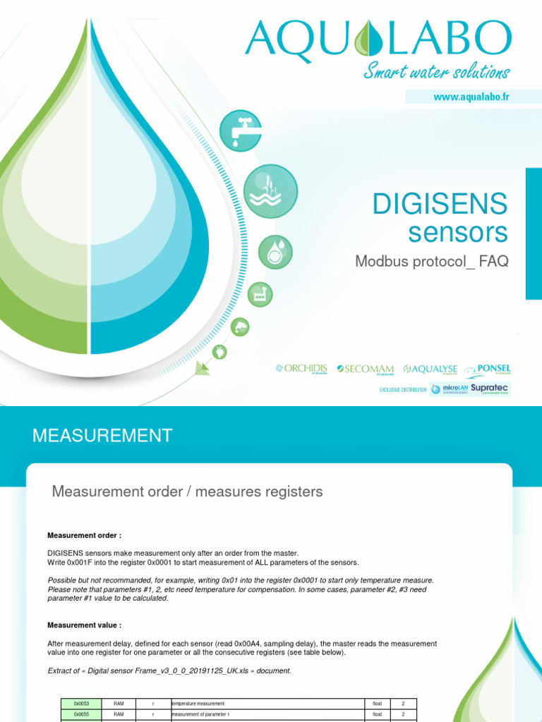 DIGISENS - FAQ - Modbus Protocol | PDF | Sensor | Calibration