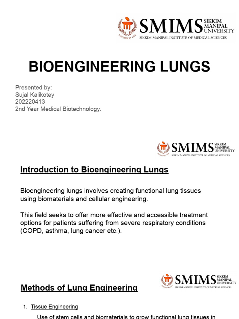 Bioengineering Lungs | PDF | Tissue Engineering | Lung