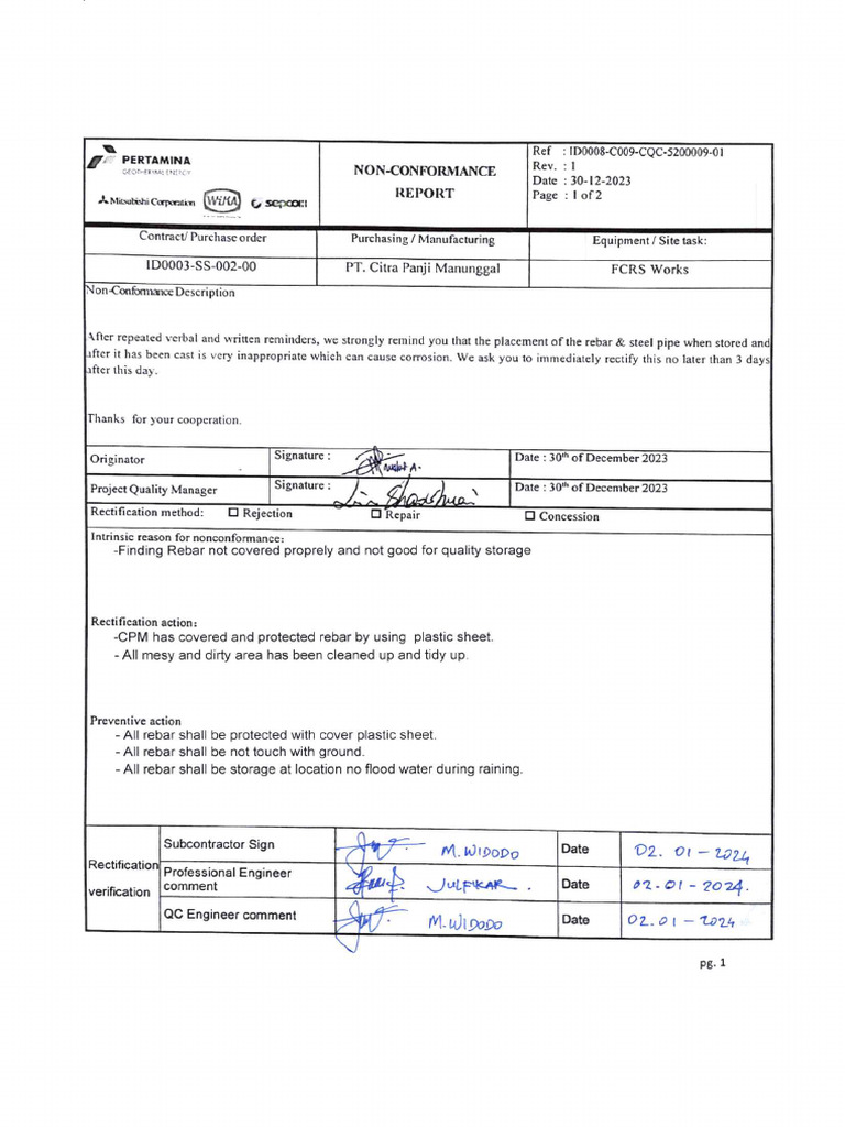 Document NCR 01 | PDF