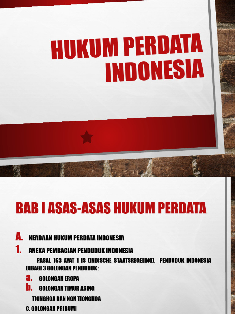 Hukum Perdata Indonesia | PDF