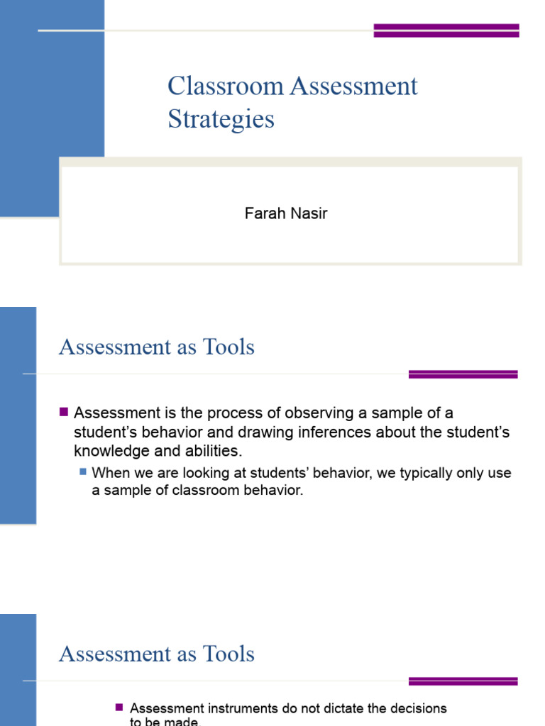 Classroom Assessment Week 12 09052024 111700am | PDF | Educational ...