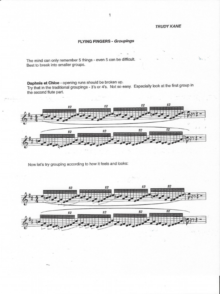 Flying Fingers Grouping | PDF