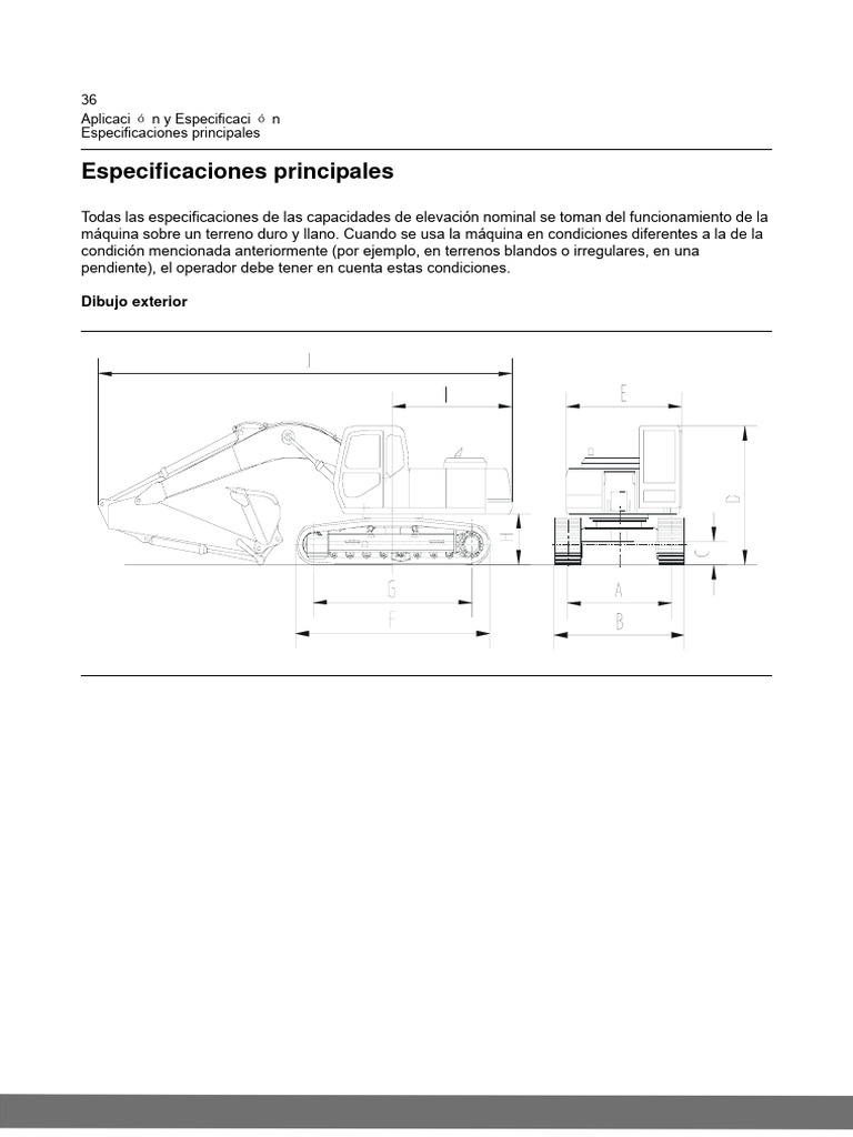 Especificaciones Excavadora Liugong Clg922e | PDF | Tecnología