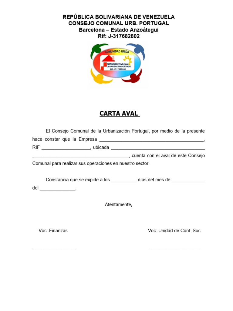 Carta Aval | PDF