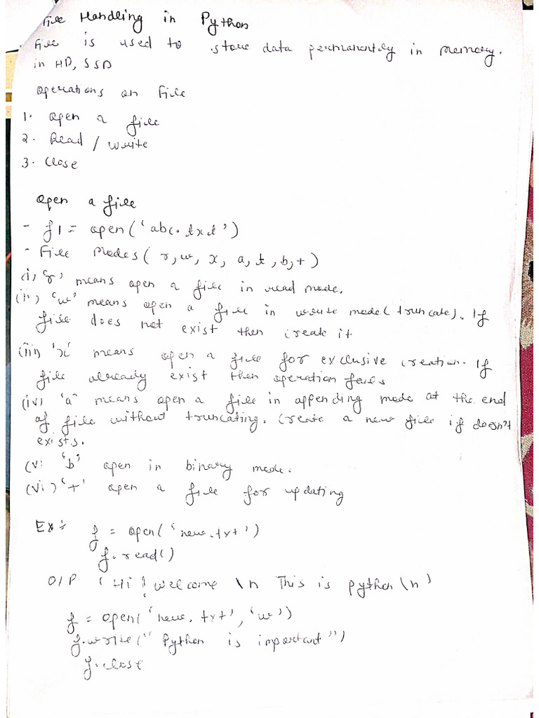 Programming in Python Notes | PDF Programming in Python Notes | PDF