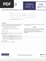 SCARED Form Scoring | PDF | Anxiety Disorder | Mental Disorder