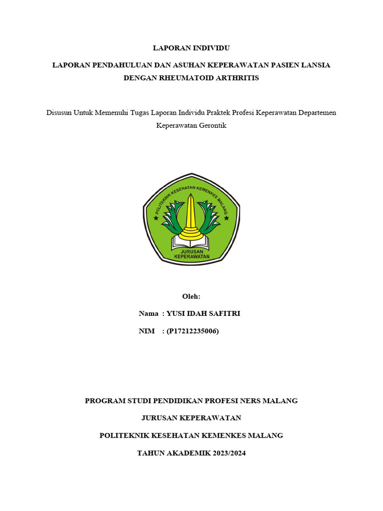 LP Rheumatoid Arthritis | PDF