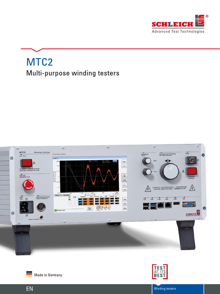 Schleich en MTC2 | PDF | Electrical Resistance And Conductance | Voltage