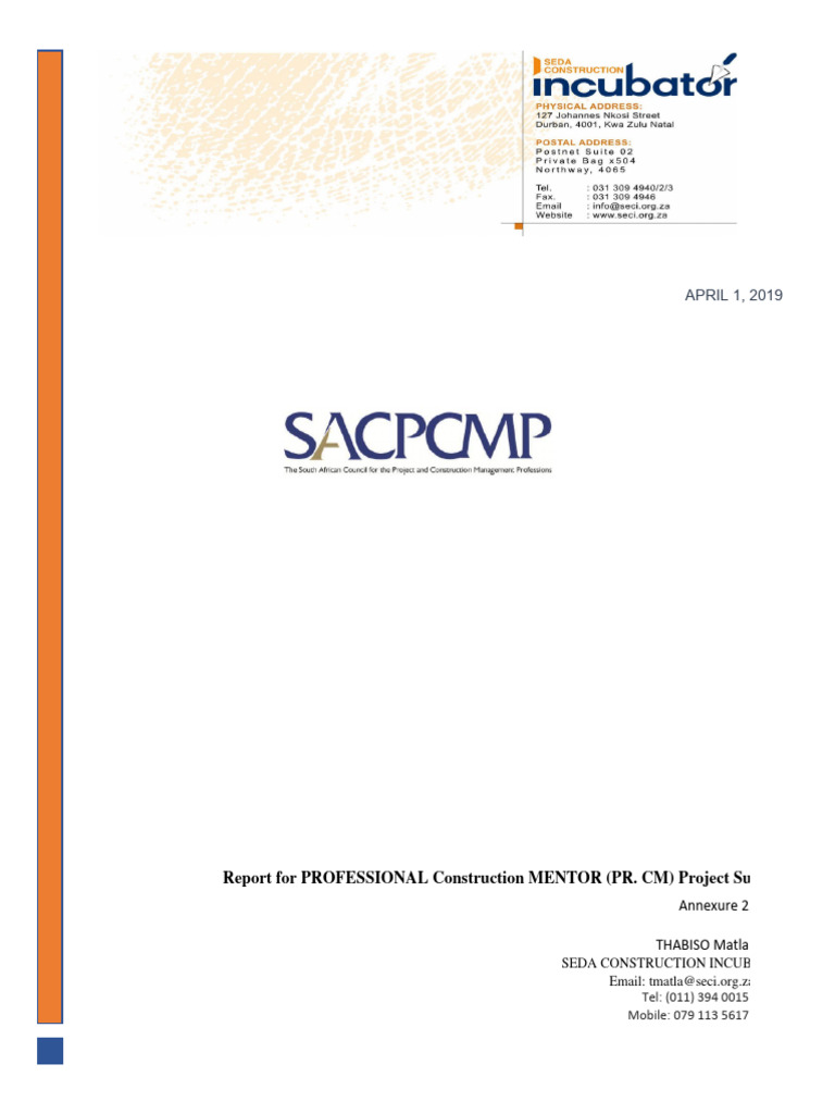 SACPCMP Annexure 2 Report Summary | PDF | Pipe (Fluid Conveyance ...