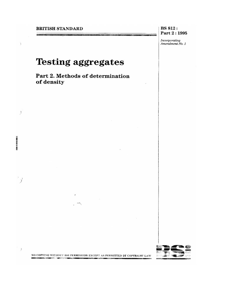 BS812 P2 Density | PDF