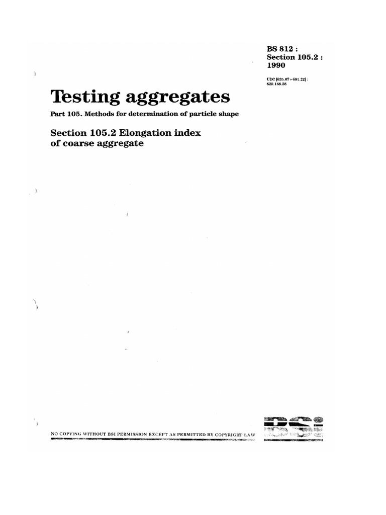 BS812 P105 2 ElongationIndex | PDF