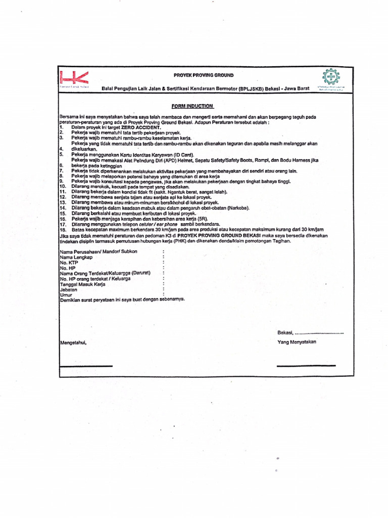 Form Induction | PDF