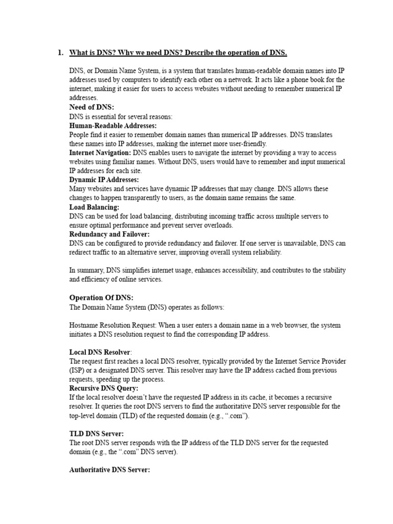 Understanding DNS and HTTP Protocols | PDF | Domain Name System | Networking