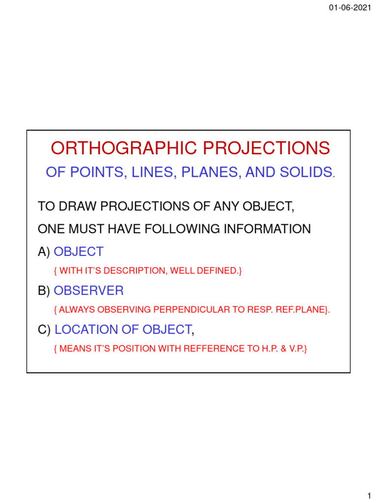 Projection of Line - III For EG | PDF | Geometry | Euclidean Geometry
