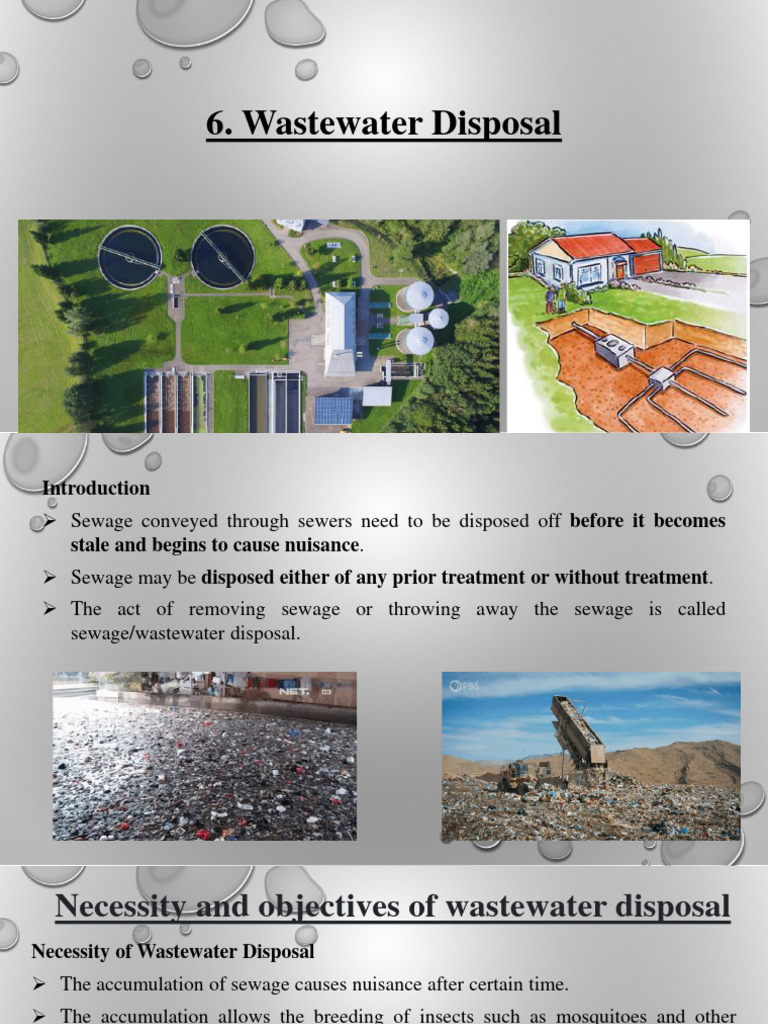 Wastewater Disposal Methods Explained | PDF | Sewage | Sewage Treatment