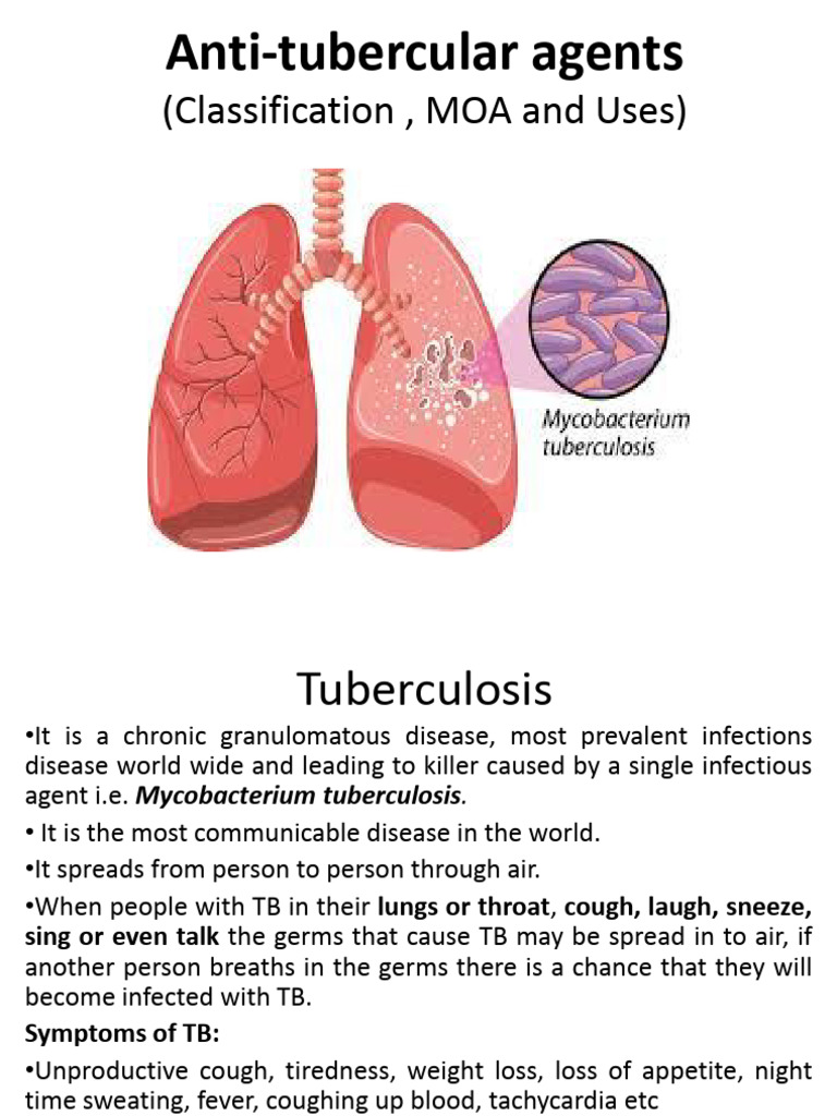 Anti-TB Drugs: Classification & Uses | PDF | Tuberculosis | Infection