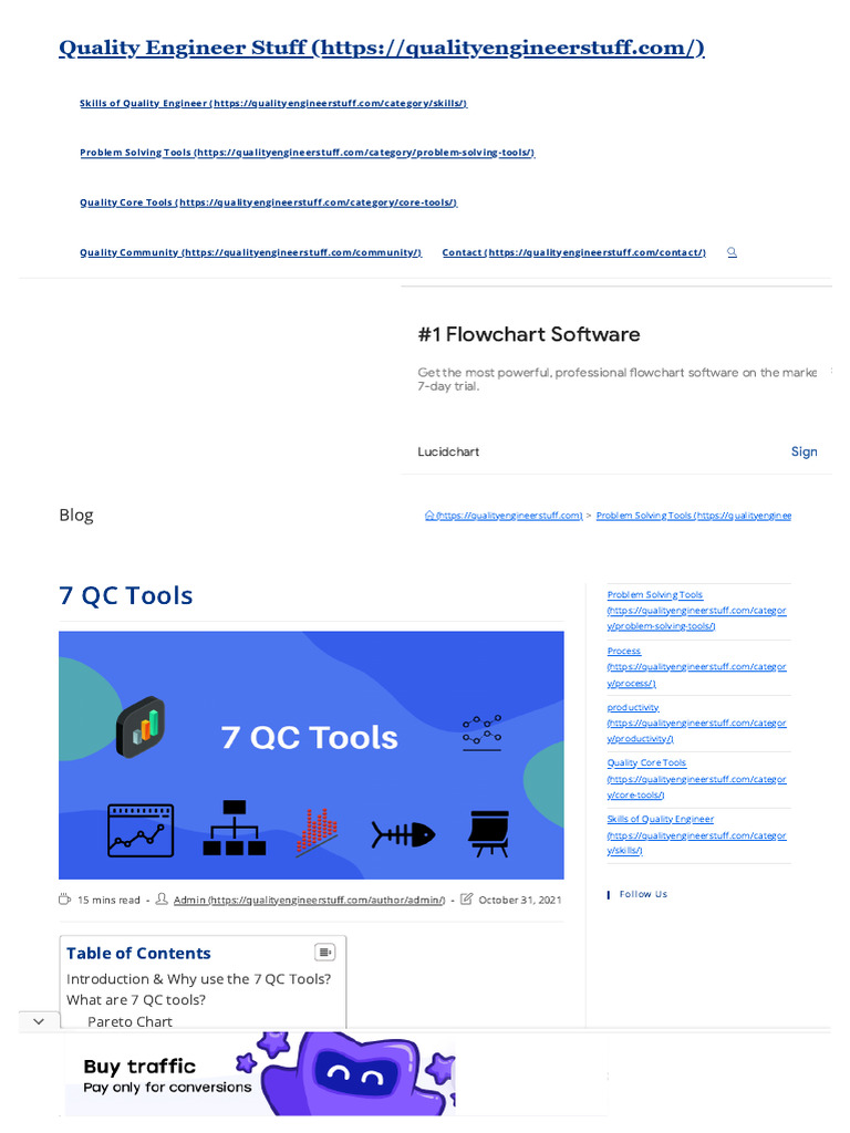 7 QC Tools - Quality Engineer Stuff | PDF