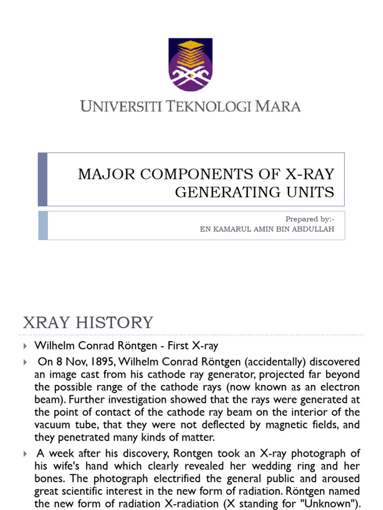 Xray Machine Component | PDF | X Ray | Radiography