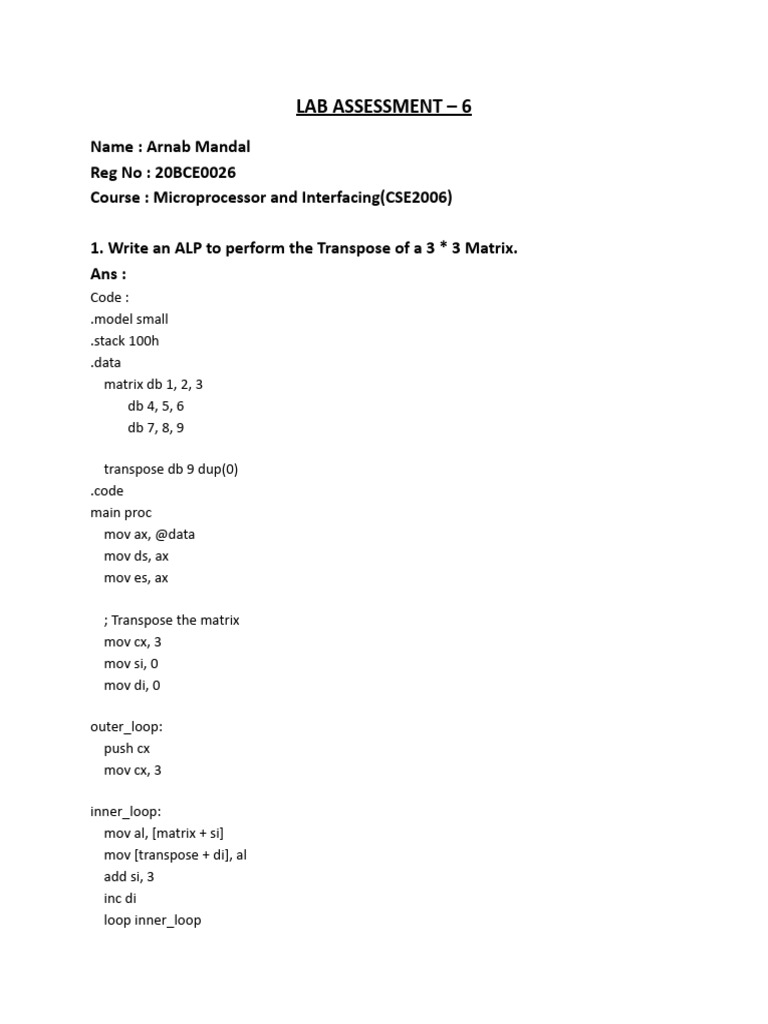 Lab Assessment-6 | PDF