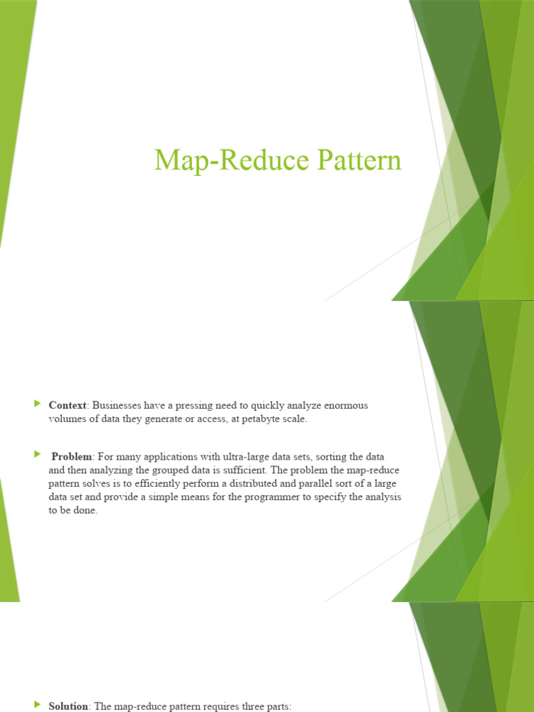 Map Reduce Pattern Pdf Map Reduce Parallel Computing