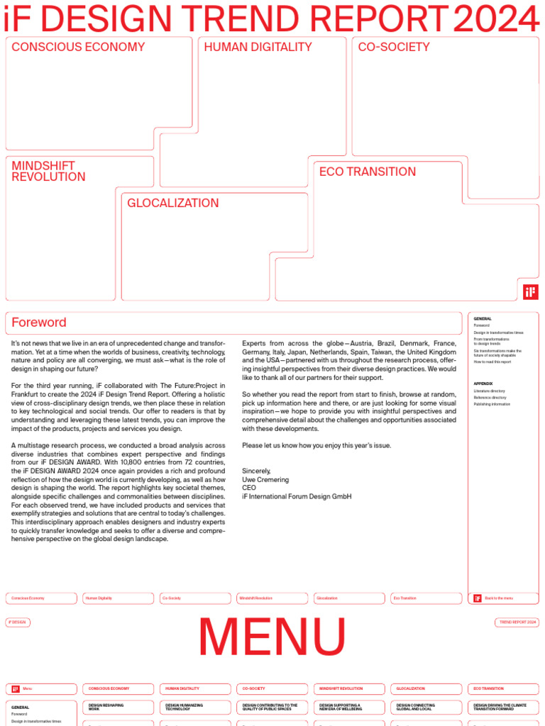 iF Design Trend Report 2024 Insights | PDF | Artificial Intelligence ...