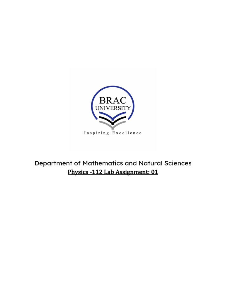 PHY-112 Exp 1 | PDF | Force | Physical Quantities