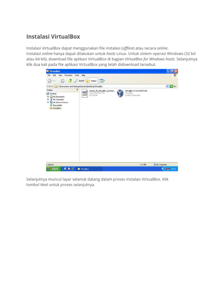 Instalasi VirtualBox + LINUX | PDF | Griya & Taman | Komputer