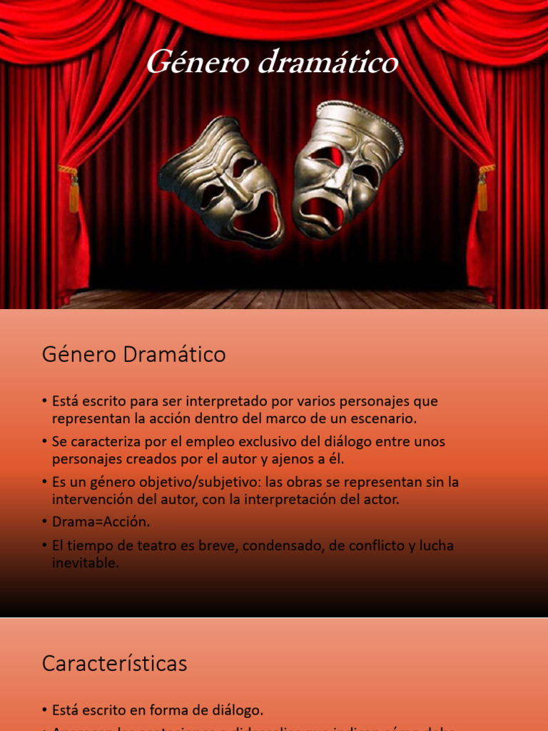 Género Dramático | PDF | Teatro | Tragedia