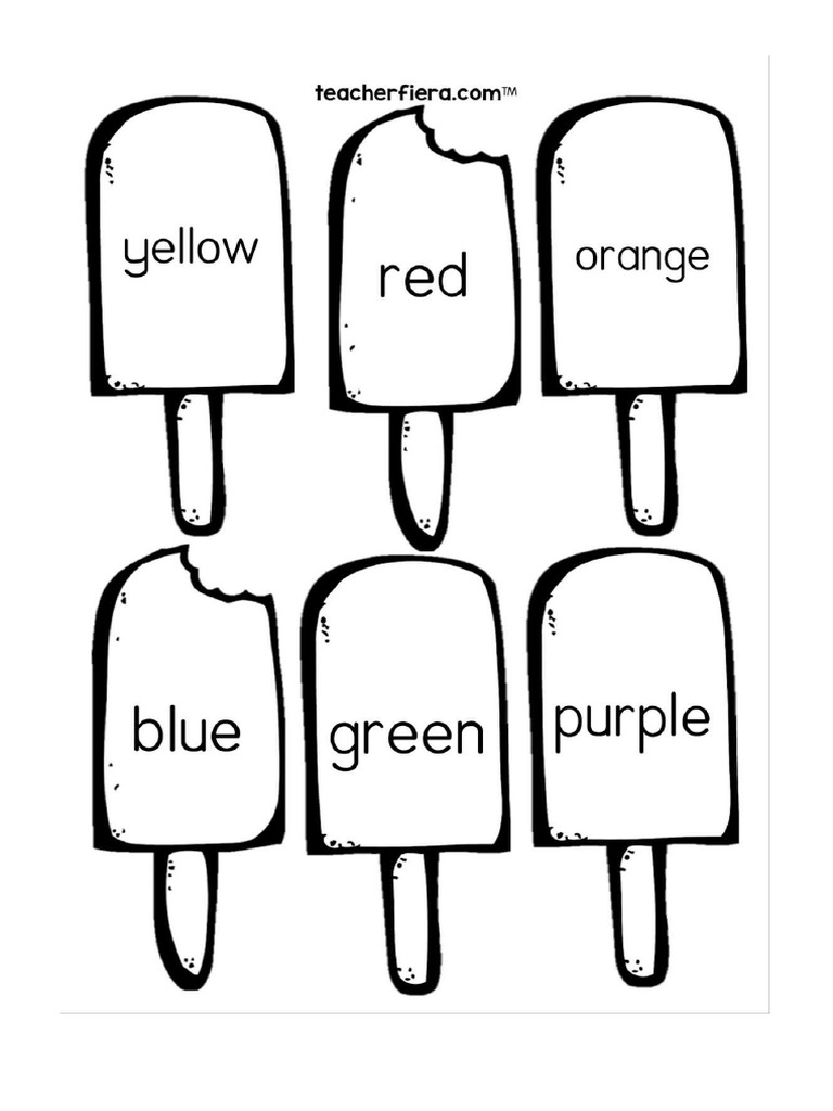 Yr 1 Colour Ice Cream | PDF