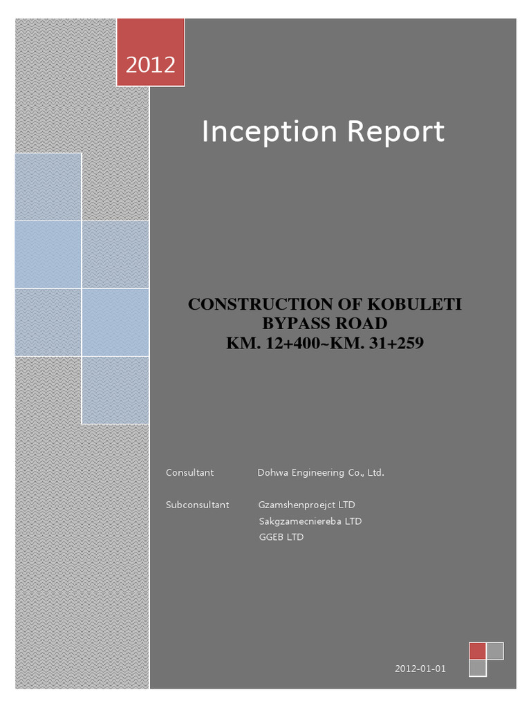 Inception Report - GEO | PDF | Concrete | Road