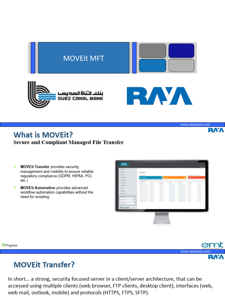 Presentation-MOVEit v1.0 | PDF | File Transfer Protocol | World Wide Web