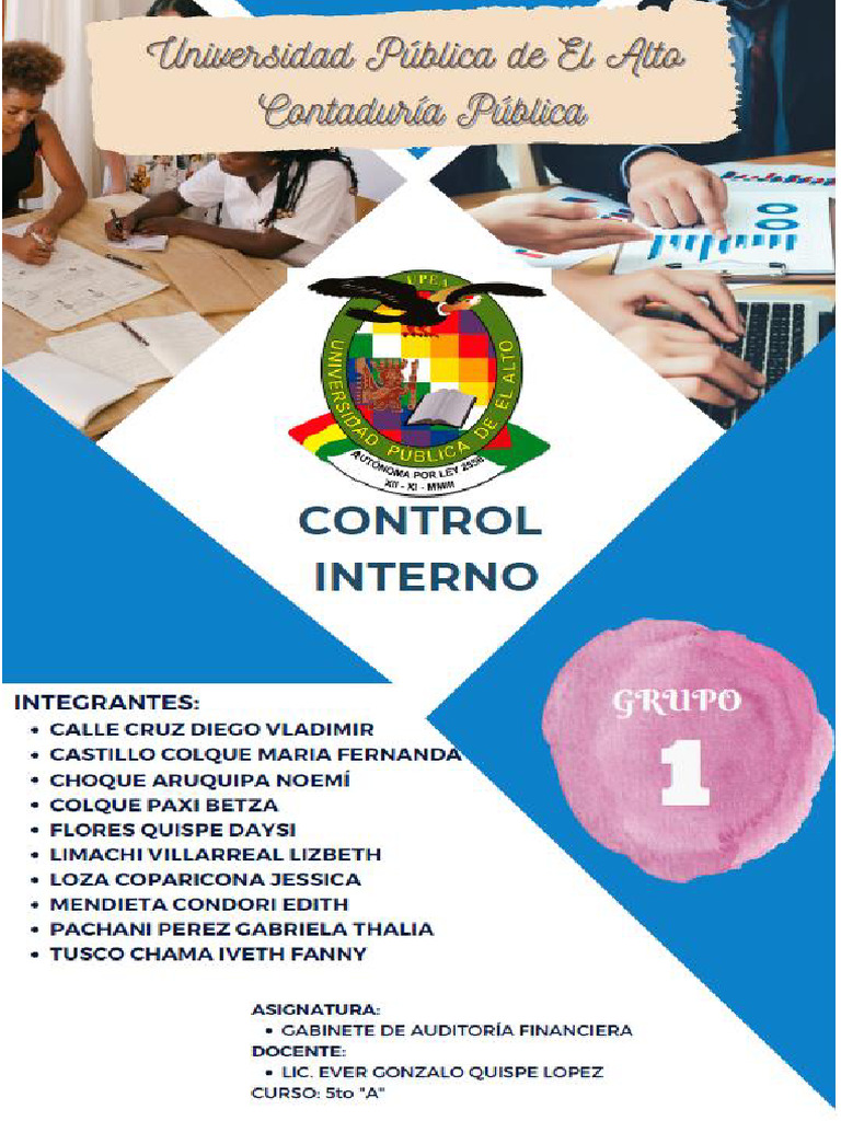 Grupo 1 Tema 10 Control Interno | PDF | Auditoría | Business