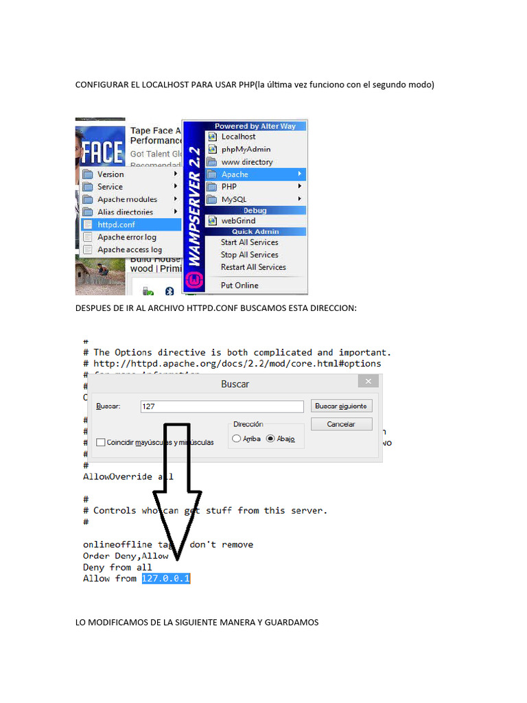 Configurar El Localhost para Usar PHP | PDF