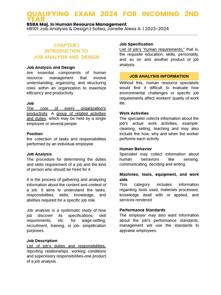 Qualifying Exam Reviewer 2024 | PDF | Information | Employment