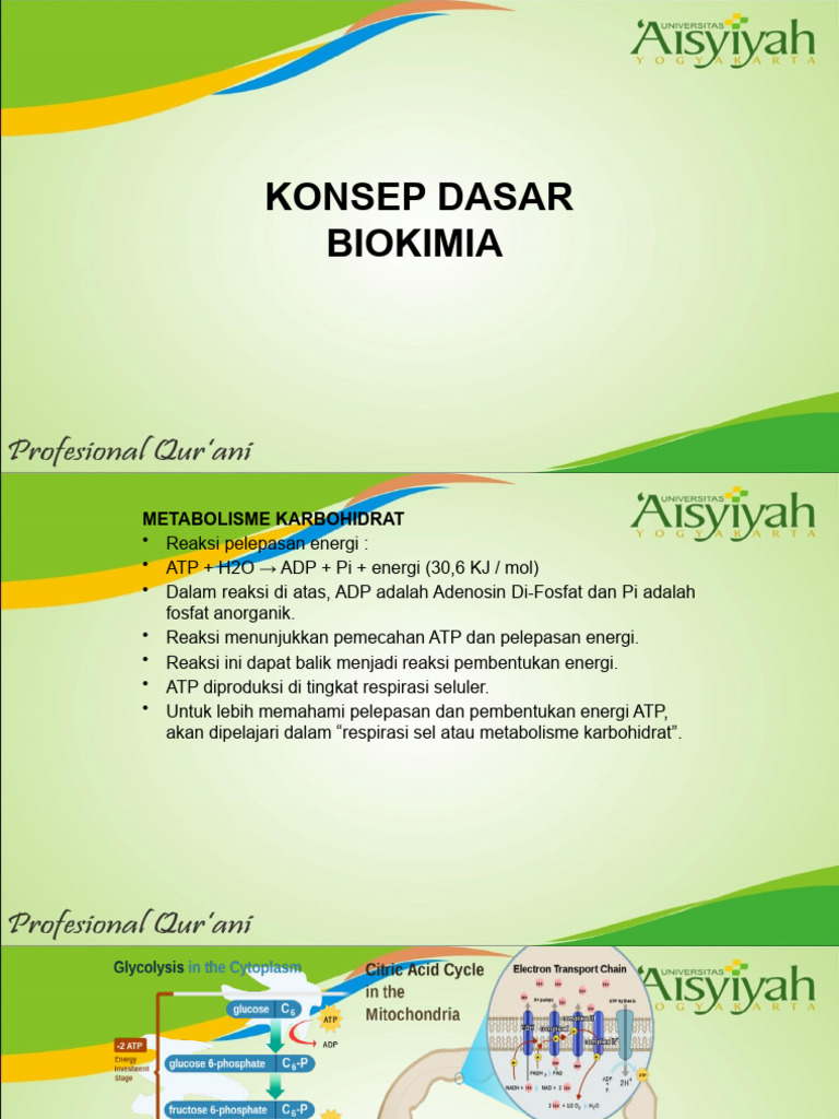 Konsep Dasar Biokimia 2021 | PDF