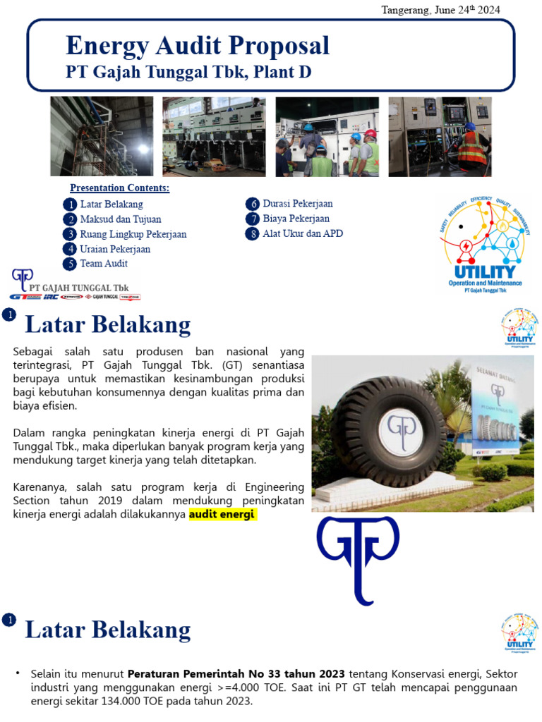 Proposal Audit Energy - GT Rev 1 | PDF