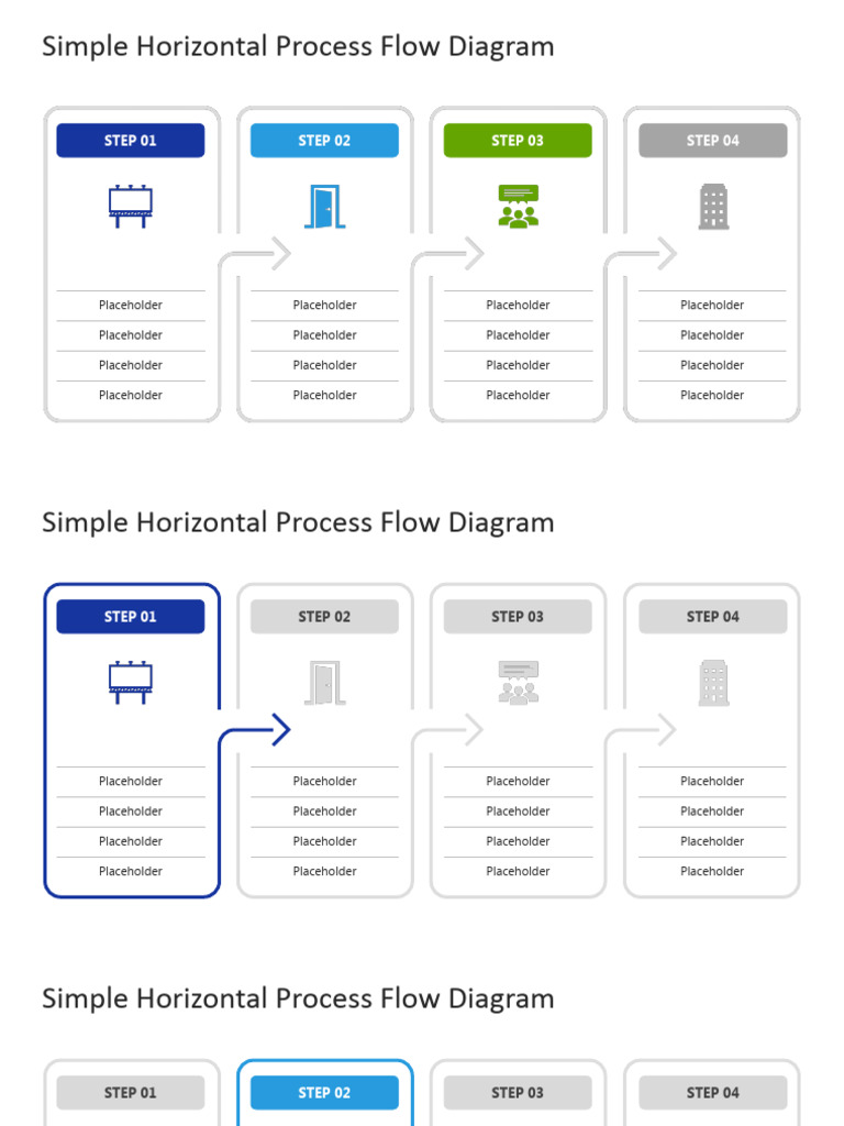 FF0502 01 Simple Horizontal Process Flow Diagram 16x9 1 | PDF
