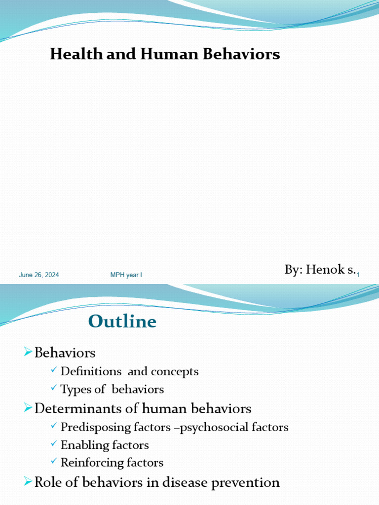 Module 2 - Health and Behaviors 2022 | Download Free PDF | Attitude (Psychology) | Behavior