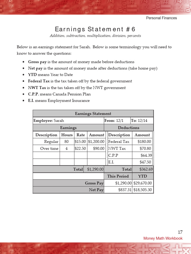Understanding Earnings Statements | PDF | Taxes | Public Finance
