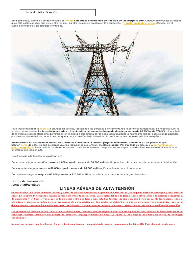 Topografia par linea de alta tension | Descargar gratis PDF | Alto ...