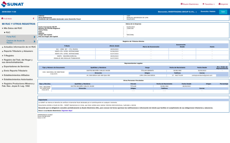 SUNAT - Menú SOL | PDF | Gobierno