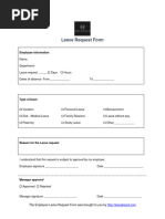 Work Leave Form | PDF