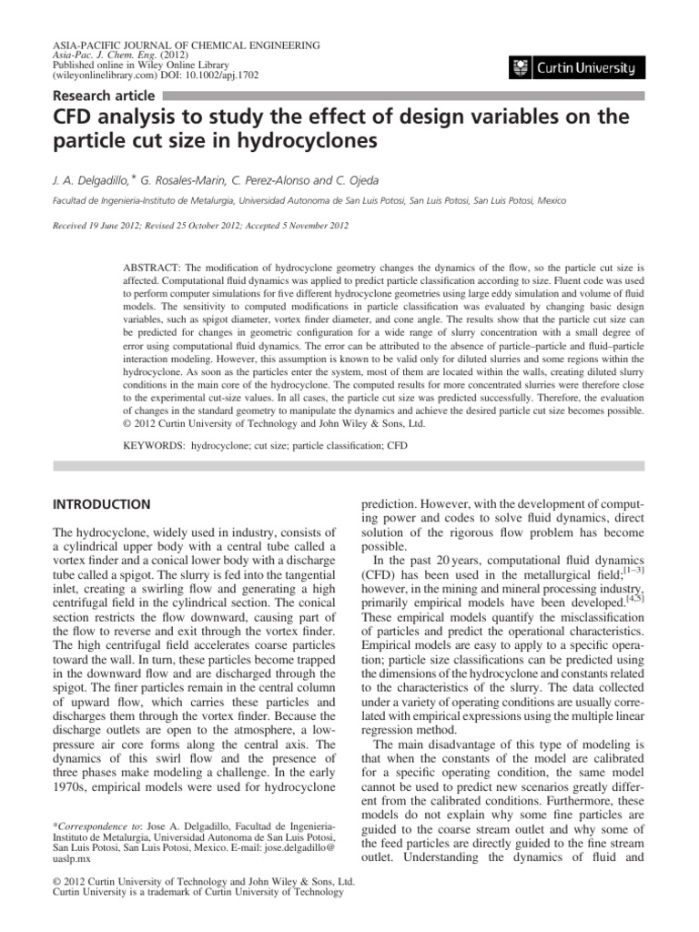 2012 - CFD Analysis To Study The Effect of Design Variables On The ... 2012 - CFD Analysis To Study The Effect of Design Variables On The ...